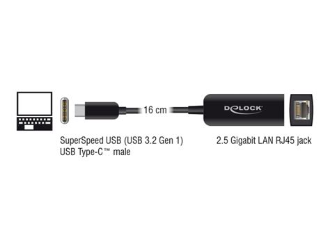 Delock Products 66645 Delock Adapter Usb Type C™ Male To 25 Gigabit