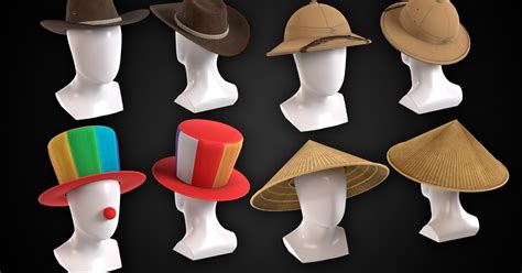 Hats Bundle Props Unity Asset Store