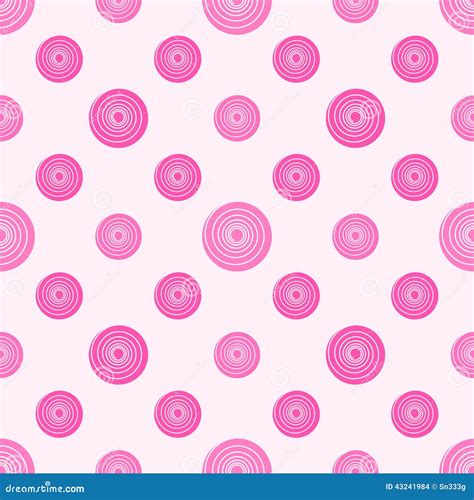 Pink Polka Dot Seamless Pattern Stock Vector Illustration Of Card