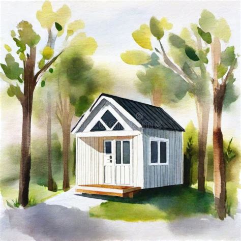 Watercolor Of Tiny Also Known As Adu Or Little Stock Illustration Illustration Of Minimalist