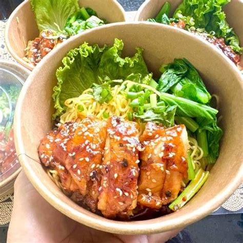 ⭐️ ข้าวไก่เทอริยากิ By ฐิตา 👍🏻 ไก่เทอริยากิ หมูเทอริยากิ บะหมี่ไก่