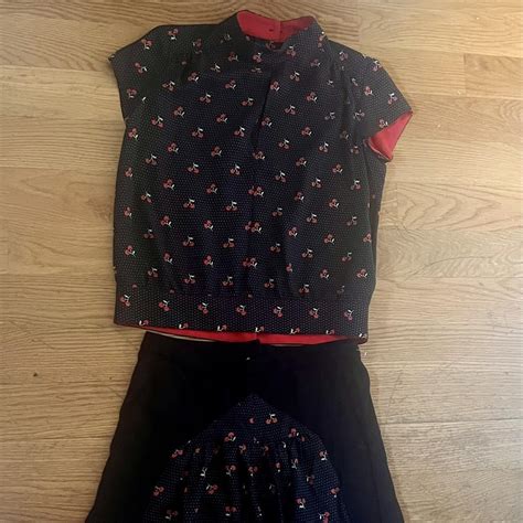 Marc Jacobs Early 2000s Cherry Skirt Set Never Depop