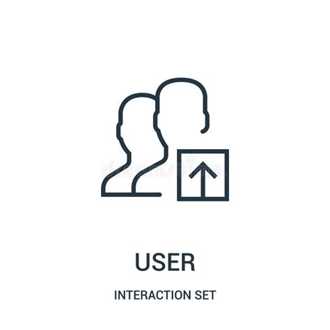 User Icon Vector From Interaction Set Collection Thin Line User