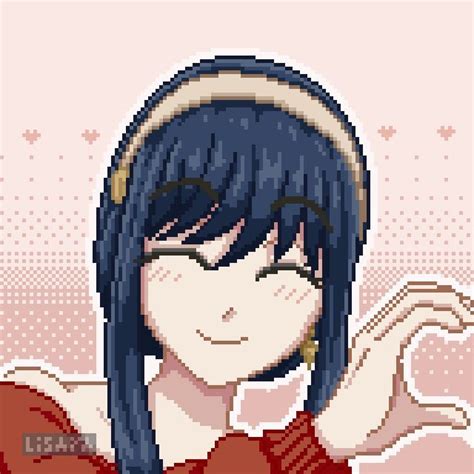Loid And Yor Forger Pixel Art Matching Icons Cut Pixel Art Anime