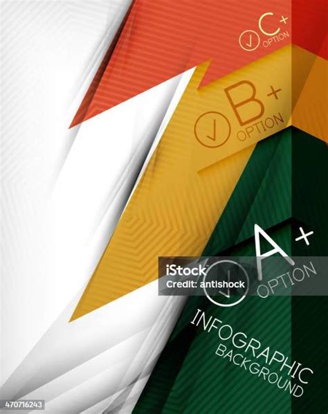 Latar Belakang Abstrak Bentuk Geometris Infografis Ilustrasi Stok