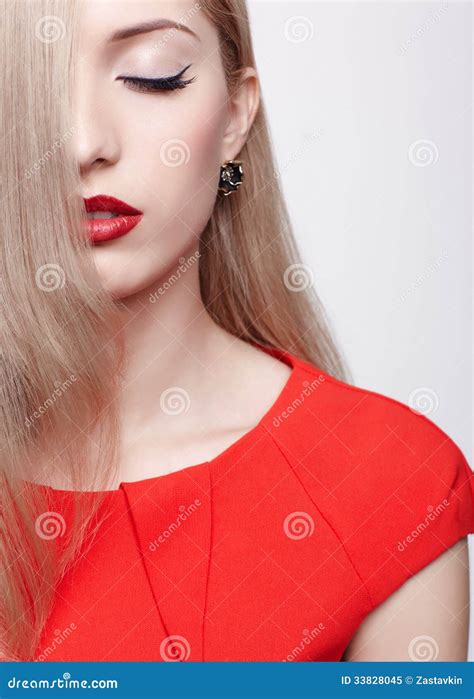 Beautiful Blonde Woman Stock Image Image Of Beautiful 33828045