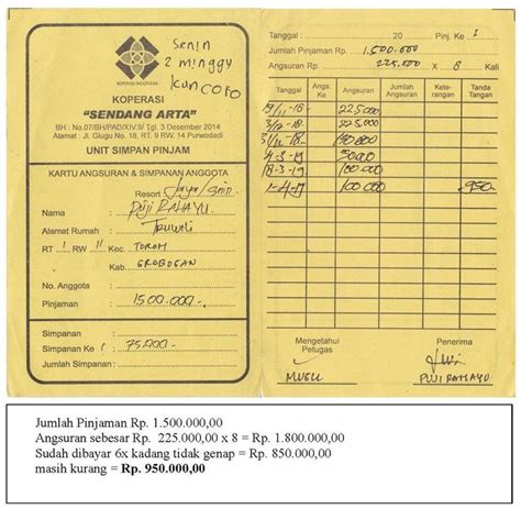 Detail Contoh Buku Angsuran Simpan Pinjam Koleksi Nomer 37