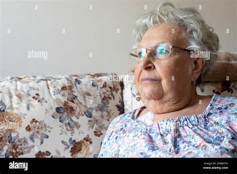 Sad Tired Ill Sick Lonely Disappointed Caucasian Old Elderly