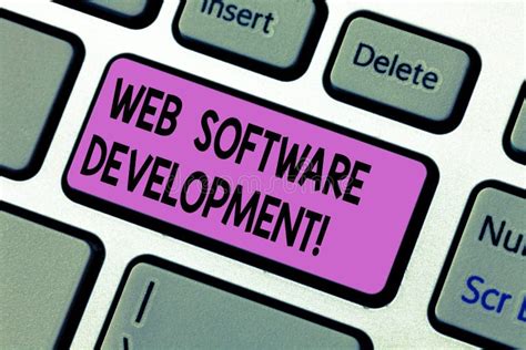 Handwriting Text Writing Web Software Development Concept Meaning Plan