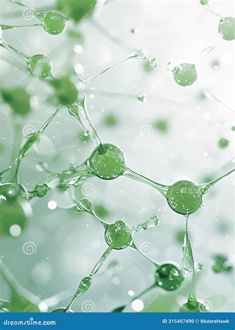 Molecule Structure 3d Illustration Abstract Background With Molecules