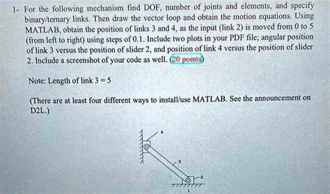 Video Solution For The Following Mechanism Find The Dof Degrees Of