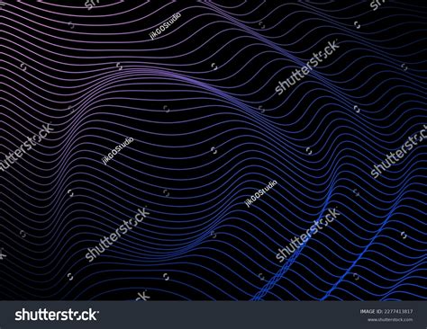 Abstract Simplex Noise Flow Line Digital Stock Vector Royalty Free