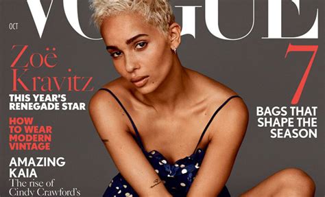 Zoe Kravitz Is The Cover Girl Of British Vogue October 2017 Issue