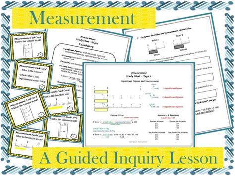 Chemistry Measurement Accuracy And Precision Error Guided Inquiry