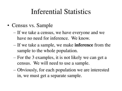 Ppt Statistical Inference Powerpoint Presentation Free Download Id