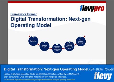 Digital Transformation Next Gen Operating Model Ppt Slide Deck