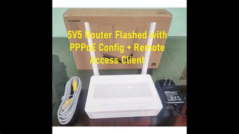 V Router Flashed With Pppoe Config Remote Access Client Youtube