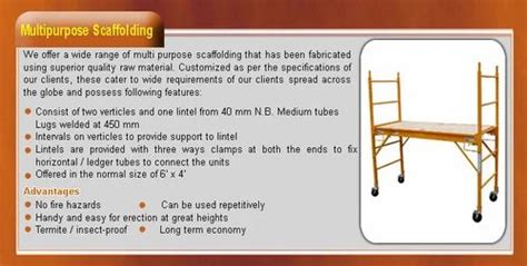 scaffolding multi purpose scaffolding manufacturer from hyderabad
