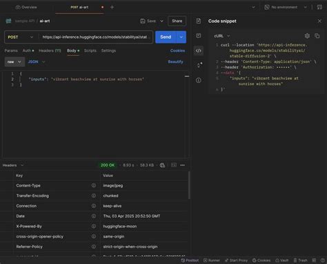 Api Apitesting Ai Artificialintelligence Huggingface Postman Sasha Cisneros