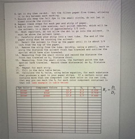 Solved At Home Lab Separation And Analysis Chegg
