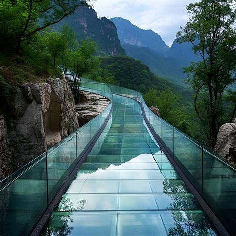 Glass Bridges For Scenic Walkways Immersive Architectural Designs In