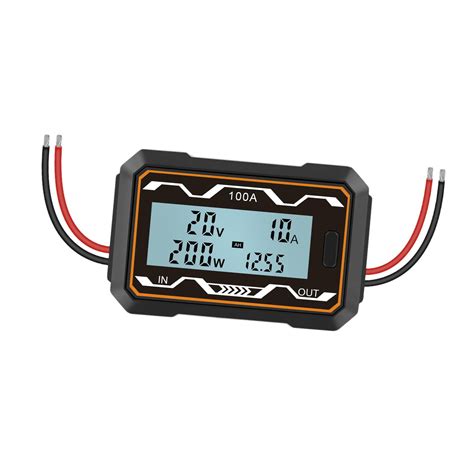 Amleso Watt Meter Watt Amp Meter Portable Multipurpose Dc Multifunction Meter Multimeter For Dc