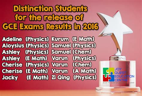 Gce O Level Results 2016