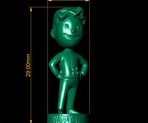 Artstation Vault Tec Vault Boy 3d Printable Model Resources