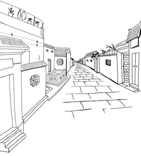 六尺巷的简笔画六尺巷儿童画第4页大山谷图库