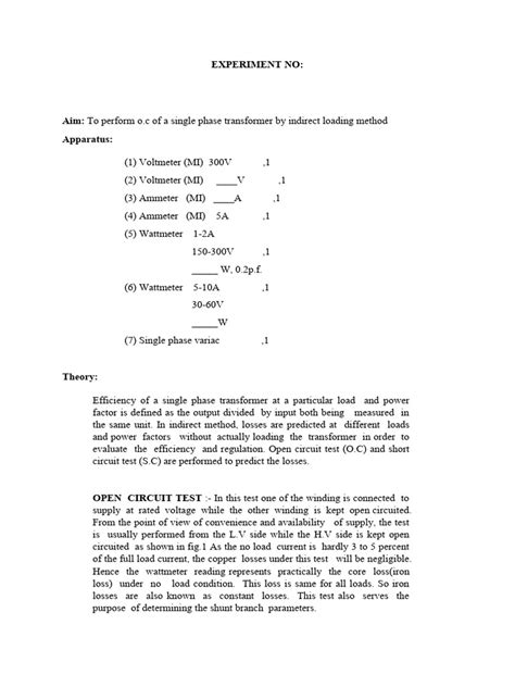 Bee Lab Manual 9 And 10 Pdf Transformer Electronic Engineering