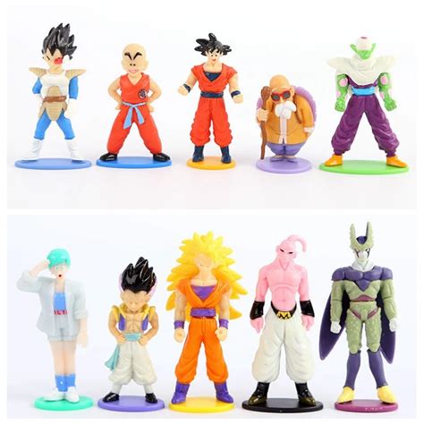 Pcs Set Dragonball Z Bulma Vegeta Son Goku Gokou Cell Buu Piccolo Krillin Action Figure Toys