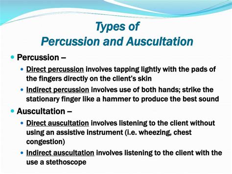 What Is The Difference Between Percussion And Auscultation At Matilda