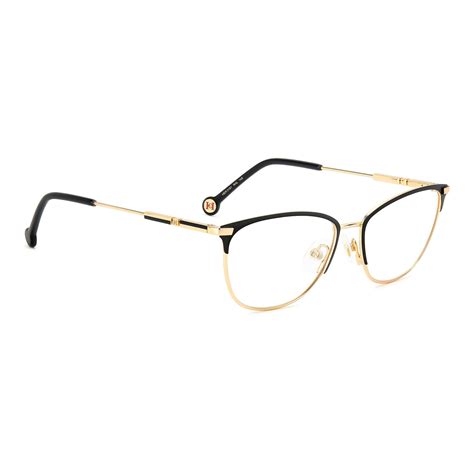 Carolina Herrera HER 0161 RHL Gold Black Eyeglasses Woman