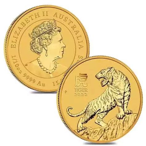 2022 1oz Perth Mint Lunar Series Iii Year Of The Tiger Gold Coin