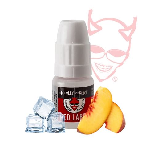 Iced Peach E Liquid Red Label