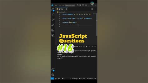 16 Javascript Questions Series Coding Webdevelopment