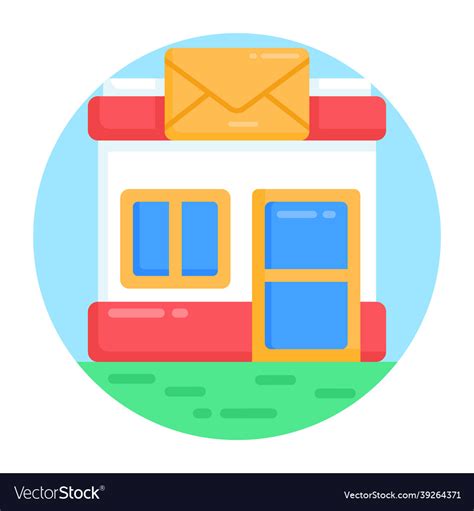 Post Office Royalty Free Vector Image Vectorstock