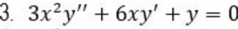 Solved Solve The Following Cauchy Euler