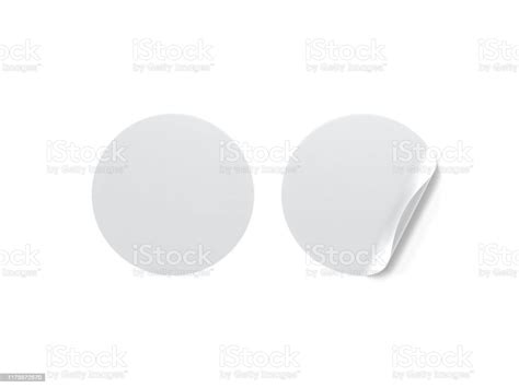 빈 흰색 둥근 스티커는 곡선 모서리 3d 렌더링으로 조롱합니다 3차원 형태에 대한 스톡 사진 및 기타 이미지 3차원 형태 곡선 공란 Istock