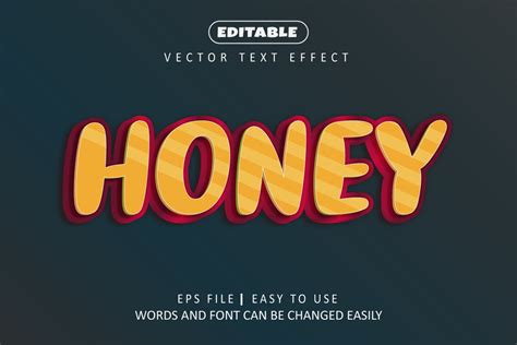 Honey Text Effect Honey Graphic By Frakibuix · Creative Fabrica