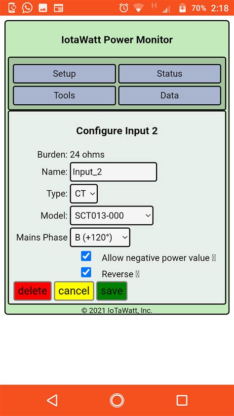 Negative And Incorrect Values Support IoTaWatt User Community