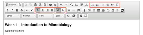 Rich Text Editor OWL Help Western University