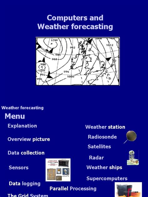 Computers And Weather Forecasting Pdf Parallel Computing Operating System