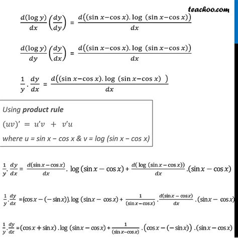 Misc 9 Differentiate Sin X Cos X Sin X Cos X Chapter 5