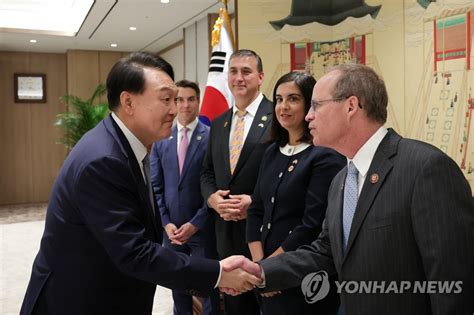 尹대통령 美 하원 대표단 접견한미 동반성장 협조해달라 나무뉴스