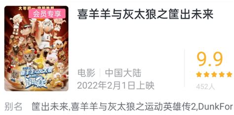 喜羊羊与灰太狼：筐出未来开播就上热搜，评分9 9，爆款国漫诞生 电影 篮球 暖羊羊