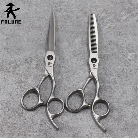 Fnlune 무광 프로스트 실버 전문 미용실 가위 이발 도구 이발 숱기 미용 가위 6 인치 헤어가위 Aliexpress