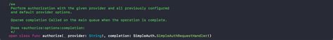 Swift3 Swift 3 How To Solve Ambiguous Use Of Authorize