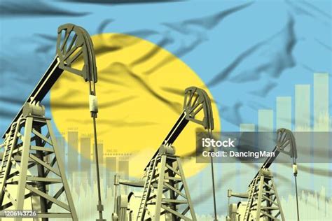 유정산업 일러스트 국기 배경에 팔라우 석유 산업 개념 3d 일러스트레이션 0명에 대한 스톡 사진 및 기타 이미지 0명 3차원 형태 가솔린 Istock