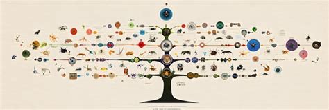 Chart Depicting The Evolutionary Tree Of Life Premium AI Generated Image